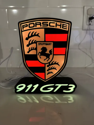 Porsche 911GT3 Lightbox by Carlson - MakerWorld