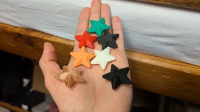 Star Keychain. - Free 3D Print Model - MakerWorld