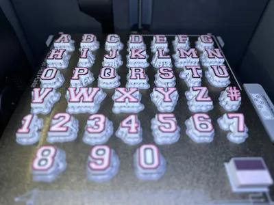 Croc jibbitz/shoe charm - alphabet & numbers by Elevated Expressions ...