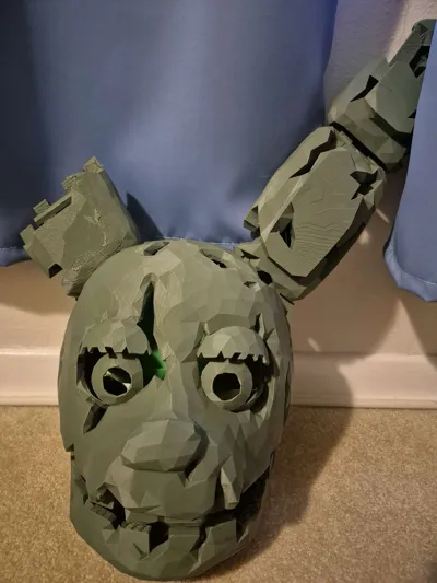 Five Night's at Freddy's: SpringTrap Mask - Free 3D Print Model ...