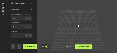 Customizable washer by graham08 MakerWorld: Download Free 3D Models