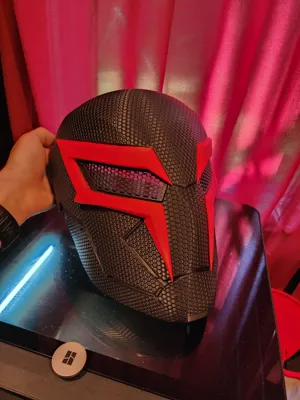 Spider-Man 2099 V2 Helmet Textured by Budwin MakerWorld: Download Free 3D Models