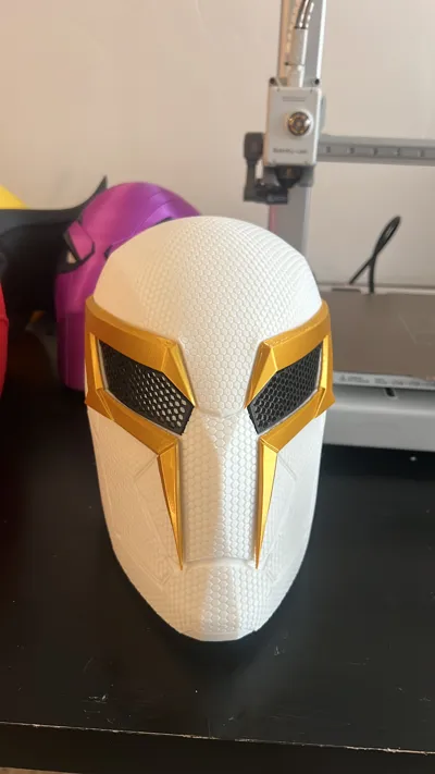 Spider-Man 2099 V2 Helmet Textured by Budwin MakerWorld: Download Free 3D Models