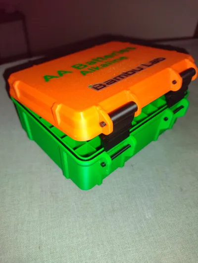 Rugged AA, AAA & mixed battery box 48 batteries - Free 3D Print Model ...