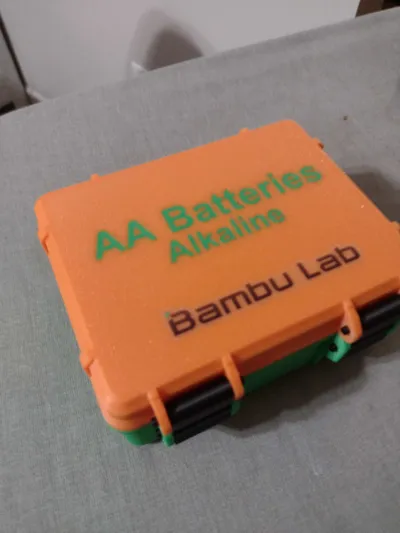 Rugged AA, AAA & mixed battery box 48 batteries - Free 3D Print Model ...