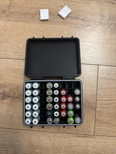 Rugged AA, AAA & mixed battery box 48 batteries Remixed by StampyDriver ...