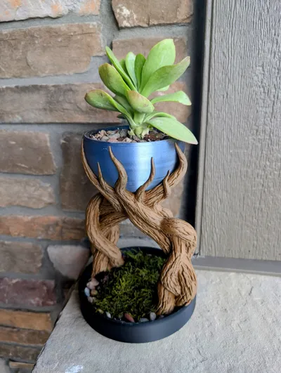 Tree Flower Pot by uni3Dworld MakerWorld: Download Free 3D Models