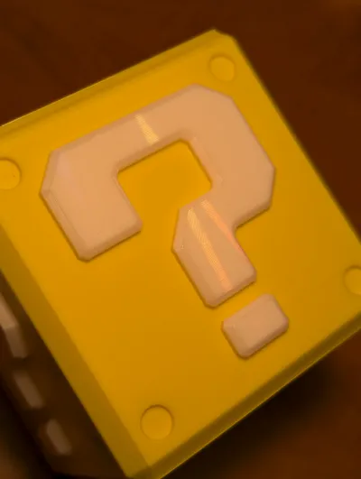 Super Mario Item Block Box Snap-on Lid - Free 3D Print Model - MakerWorld