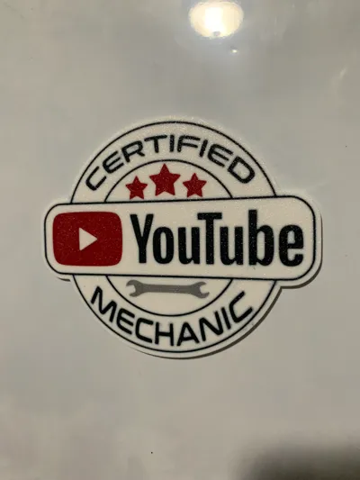 Certified Youtube Mechanic Sign by Wizard7741 MakerWorld: Download Free ...