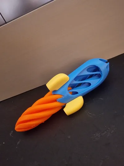 Helix Space Rocket (fidget vortex spinner toy) by GlennovitS 3D ...