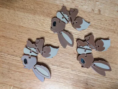 Flexi Pokémon - Eevee by 3DPrintsMom - MakerWorld