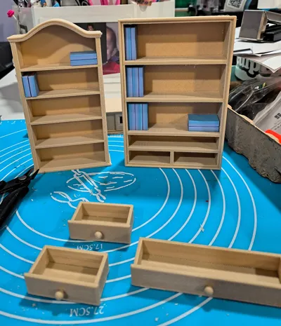 Miniature Book Shelf by alvitdk - MakerWorld