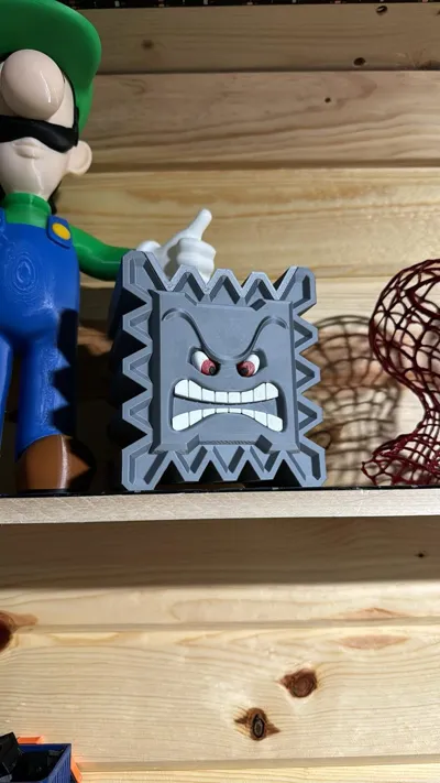 Super Mario Thwomp box snap-on lid by anselor MakerWorld: Download Free ...