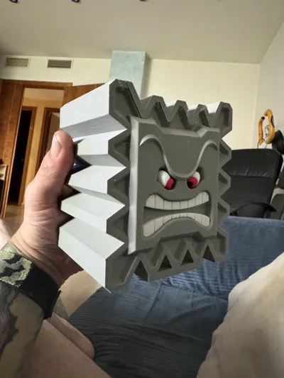 Super Mario Thwomp box snap-on lid by anselor MakerWorld: Download Free ...