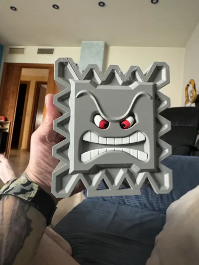 Super Mario Thwomp box snap-on lid by anselor MakerWorld: Download Free ...