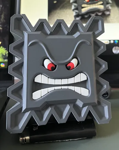 Super Mario Thwomp box snap-on lid by anselor MakerWorld: Download Free ...