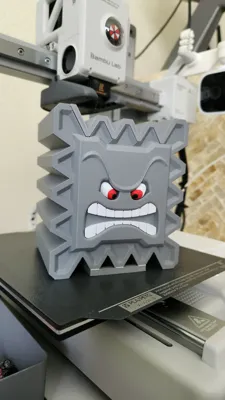 Super Mario Thwomp box snap-on lid by anselor MakerWorld: Download Free ...