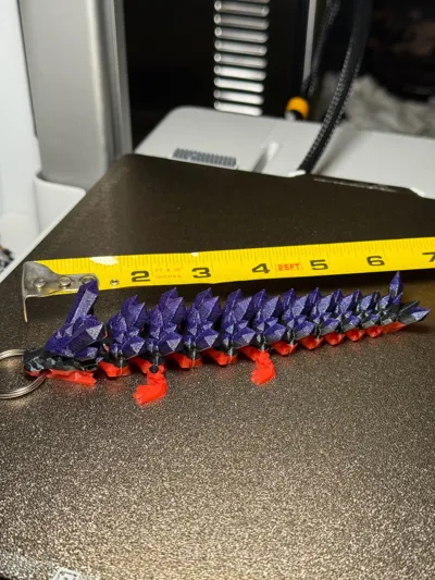 Articulated Shardscale Dragon (16cm) by hollowmaker MakerWorld: Download Free 3D Models