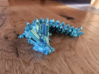 Articulated Shardscale Dragon (16cm) by hollowmaker MakerWorld: Download Free 3D Models