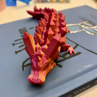 Articulated Shardscale Dragon (16cm) by hollowmaker MakerWorld: Download Free 3D Models