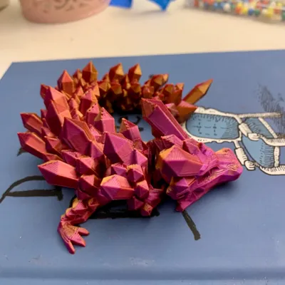 Articulated Shardscale Dragon (16cm) by hollowmaker MakerWorld: Download Free 3D Models