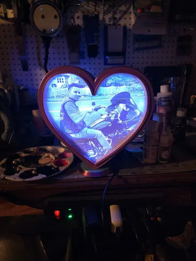 Lithophane Heart Frame Lithophane Heart - Free 3D Print Model - MakerWorld