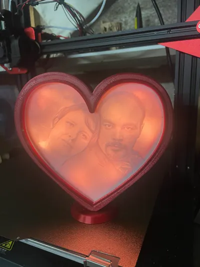 Lithophane Heart Frame Lithophane Heart by baumgart05 MakerWorld ...