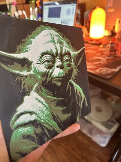 Yoda - Hueforge by Bottega.co.nz MakerWorld: Download Free 3D Models