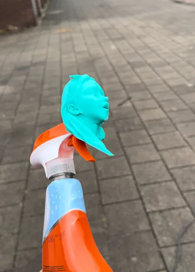 Funny Hawk Tuah Windex Spray Bottle Head by ssweat - MakerWorld