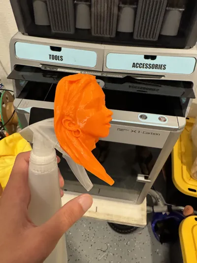 Funny Hawk Tuah Windex Spray Bottle Head by ssweat - MakerWorld