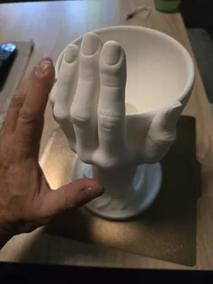 One hand flower pot by uni3Dworld - MakerWorld