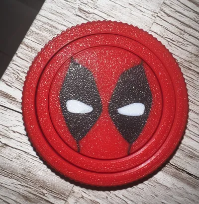 Deadpool Textured Fidget Spinner [Style 1] by MalcTheOracle - MakerWorld