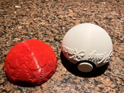Christmas Pokeball Xmas Decoration by Scattered Collectables - MakerWorld