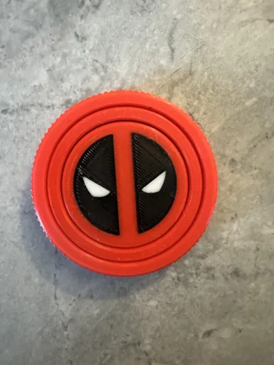 Deadpool Textured Fidget Spinner [Style 2] - Free 3D Print Model ...
