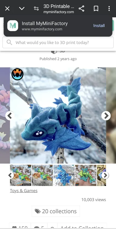 Cinderwing Tiny Wyvern by Gingerdude1239 - MakerWorld