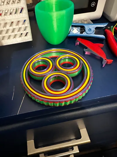 RotaRings - Print in Place Rotating Fidget by LinkDesigns MakerWorld ...