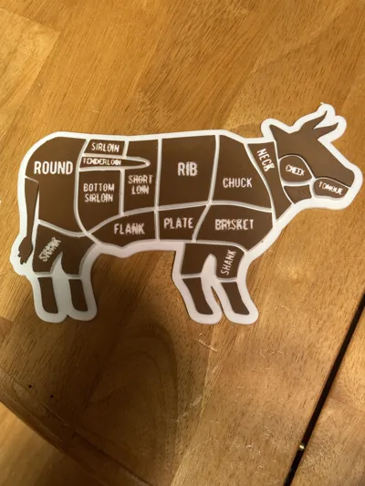 Cuts-O-Beef Puzzle 2 Color by TripleGWorkshop - MakerWorld