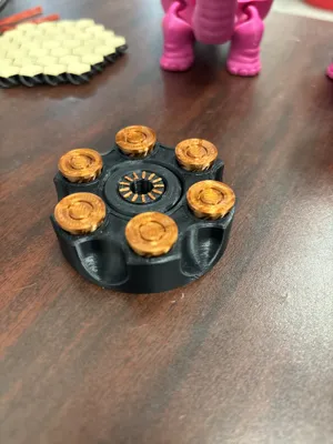 Fidget spinner Revolver cylinder by SMichaud - MakerWorld