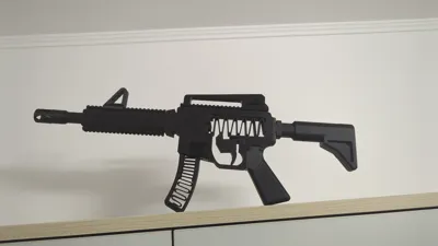 M4 Spring Rifle - Shoots fake bullets with mag by Next3D - MakerWorld