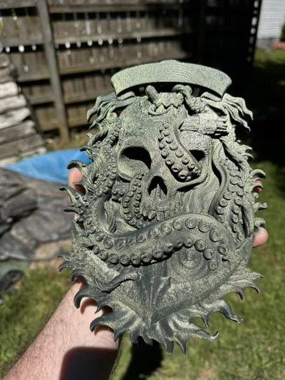 Skull octopus by QAQ MakerWorld: Download Free 3D Models