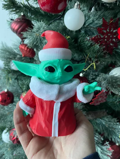 Baby Yoda (Grogu) Christmas Tree Topper - Christmas Star by 3D.Lab ...