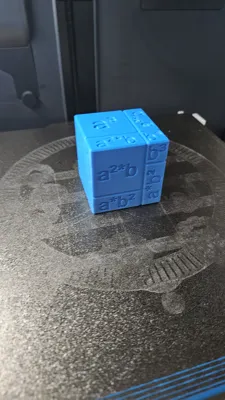 Binomial theorem - model of a cubic binomial - Free 3D Print Model ...
