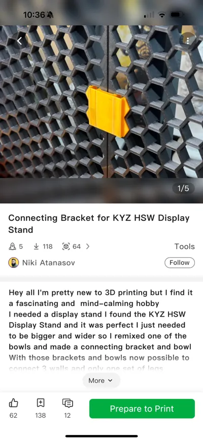 Height extensions for KYZ HSW Display Stand - L Remixed by KYZ Design ...