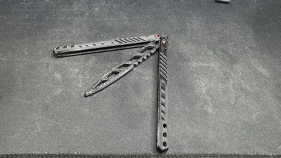 Fidget balisong butterfly knife keychain by iczfirz MakerWorld ...