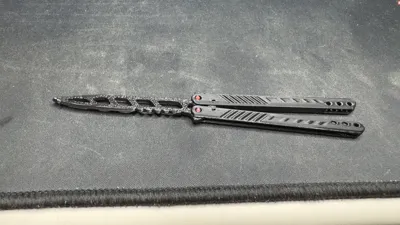 Fidget balisong butterfly knife keychain by iczfirz MakerWorld ...