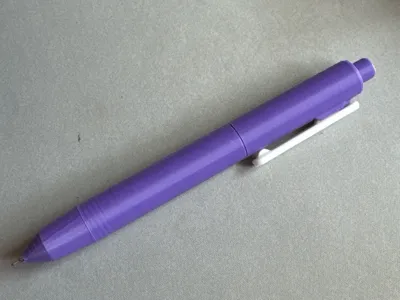 Retractable Ballpoint Pen 2.0 - Free 3D Print Model - MakerWorld