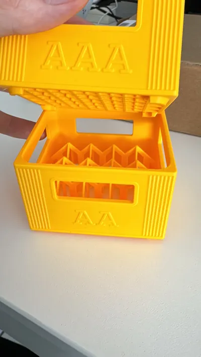 Stackable Battery Crates (AA and AAA) by Dän MakerWorld: Download Free ...