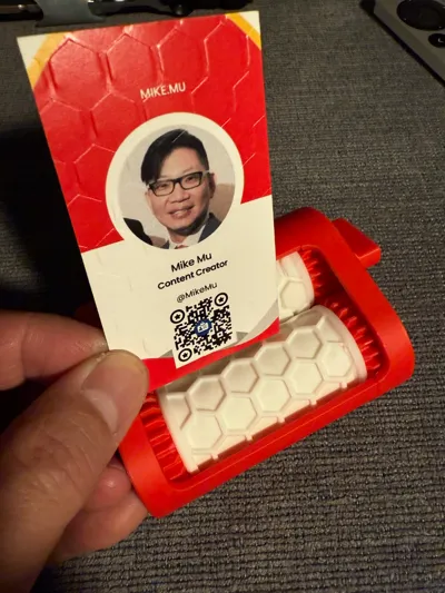Hexagons - Business Card Embosser Roller by Makerspace.Online ...