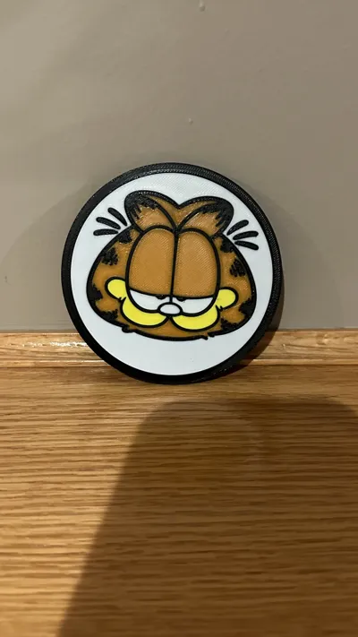 garfield coaster by kelly_whiteley - MakerWorld