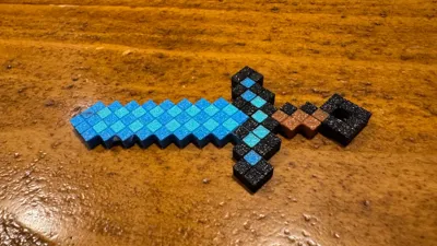 Minecraft Diamond Sword by Hajimi MakerWorld: Download Free 3D Models